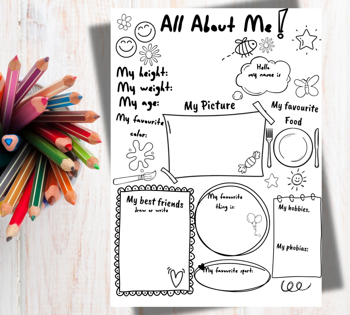 All About Me Survey Editable Printable,getting to Know You, Coworker ...