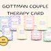 GOTTMAN 100 Couples Therapy Card Counseling Healthy Relationships ...