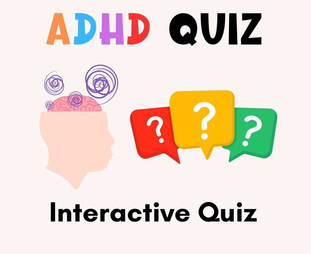 ADHD Quiz - Digital ADHD Symptom Checklist | Self Assessment Tool | 63 ...