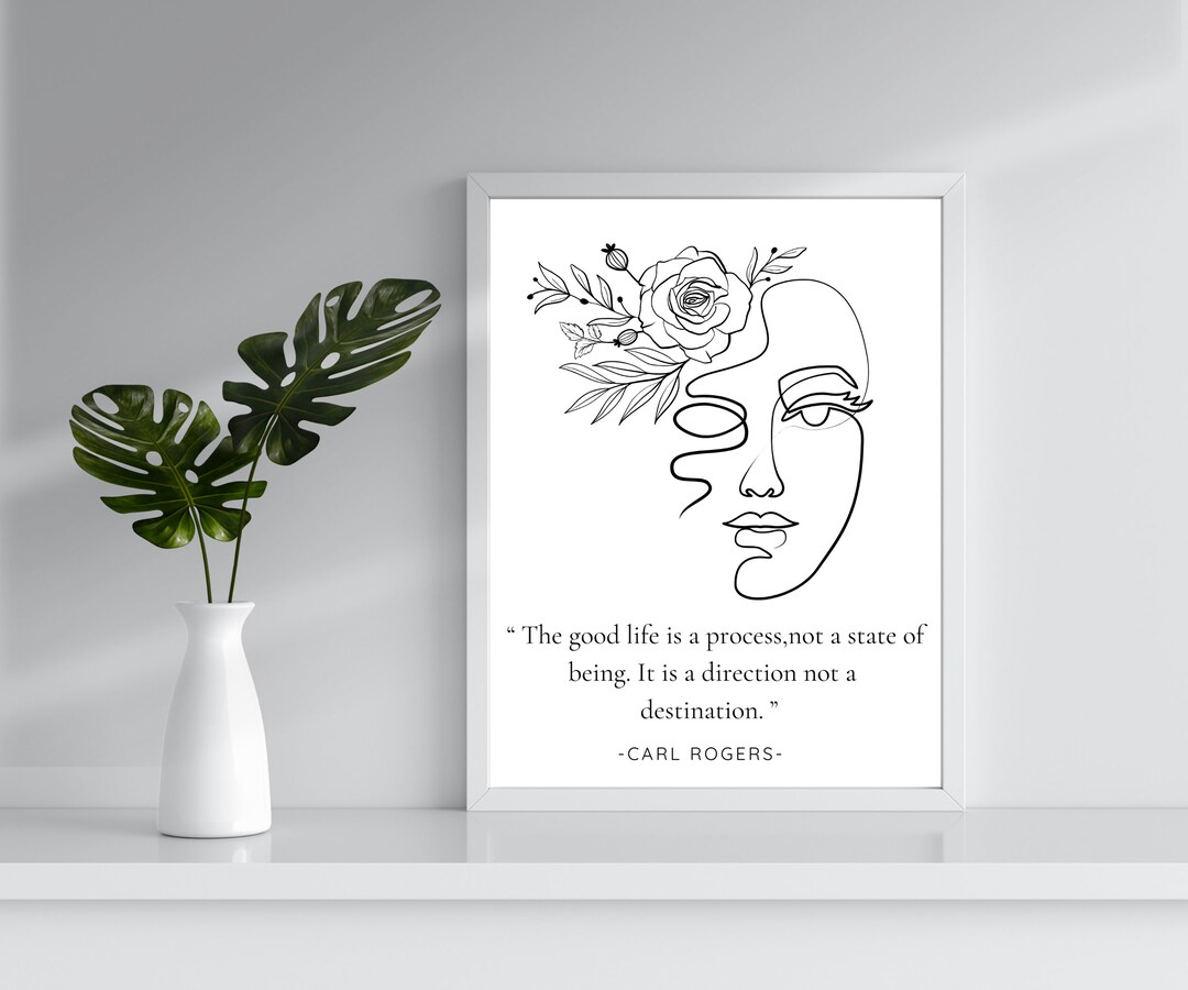 Carl Rogers Therapy Poster Meaningfull Quotes Poster 2x3,3x4, 4x5 ...