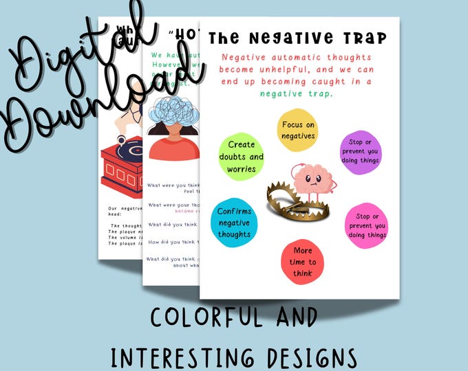 CBT Workbook 15 Pages for Therapist Kids CBT Worksheet Therapy Tools ...