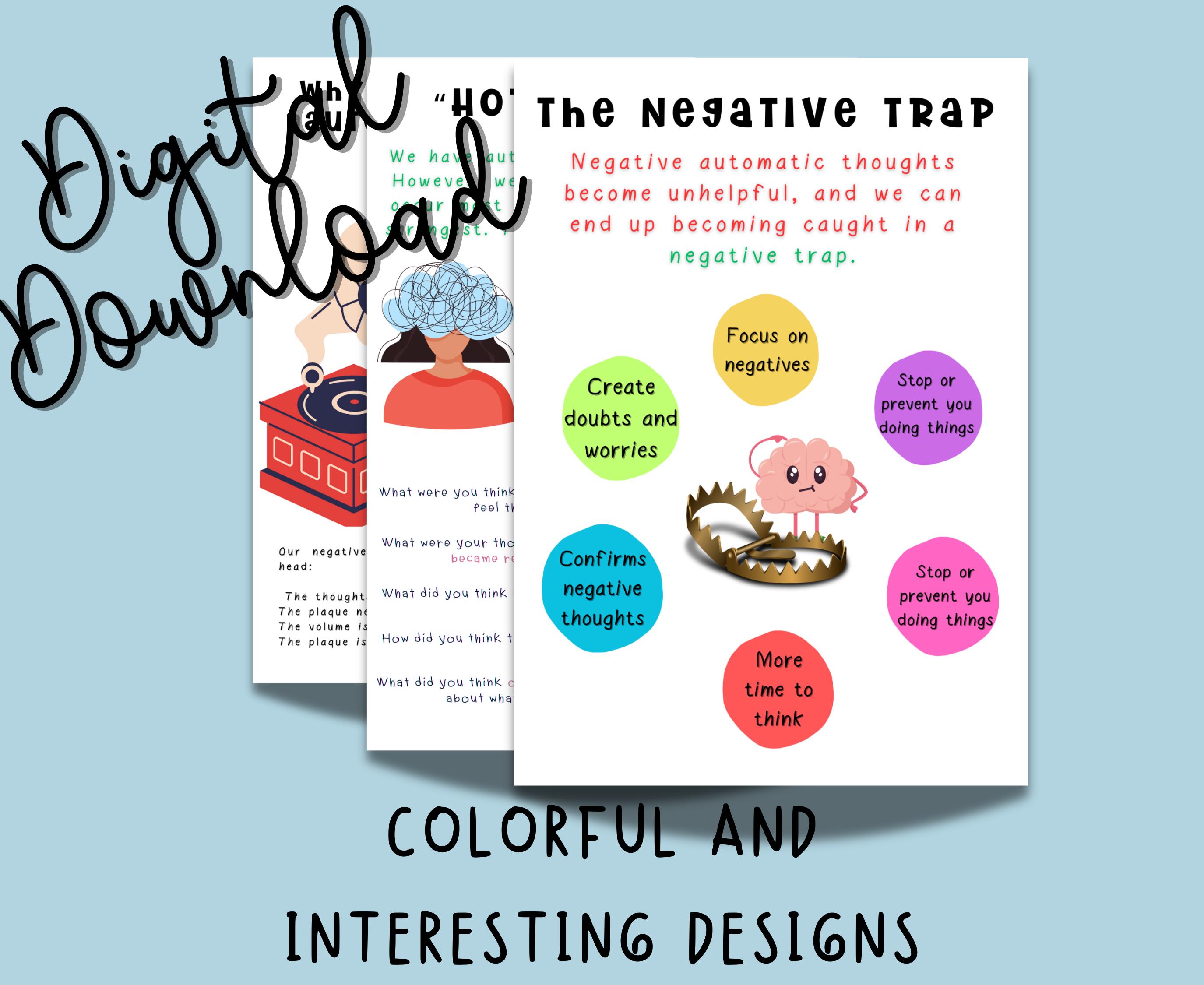 CBT Workbook 15 Pages for Therapist Kids CBT Worksheet Therapy Tools ...