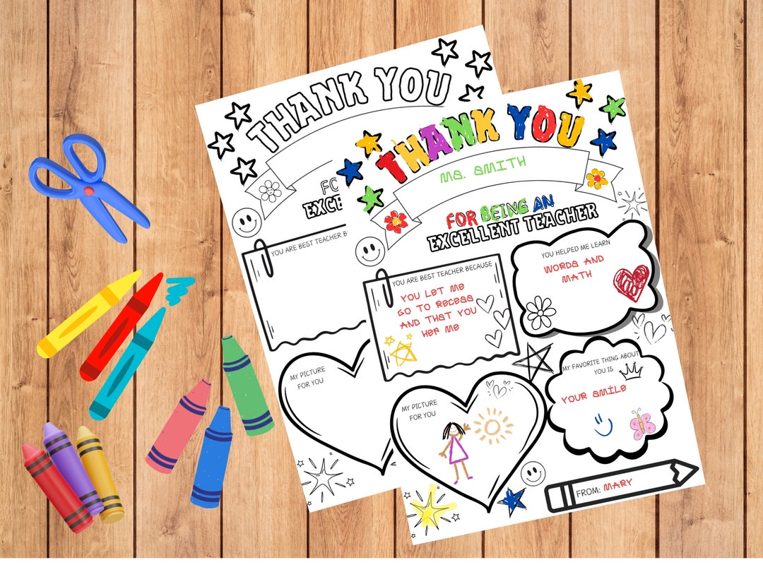Teacher Appreciation Worksheet, Printable Teacher Appreciation Week ...