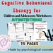 CBT Workbook 15 Pages for Therapist Kids CBT Worksheet Therapy Tools ...