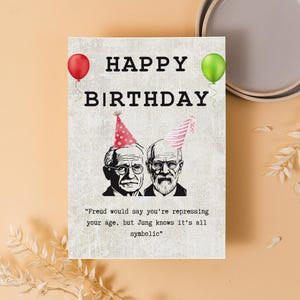 Funny Freud Jung Birthday Carl Psychologist Gifts Counselor Therapist ...