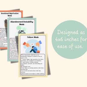 Schema Mode Flashcards Therapy Worksheet Therapy Cards Schema ...