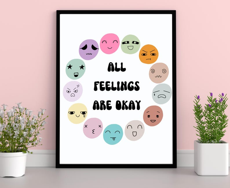 Set of 10 Counseling Posters Office Decor School Psychologist Wall Art ...