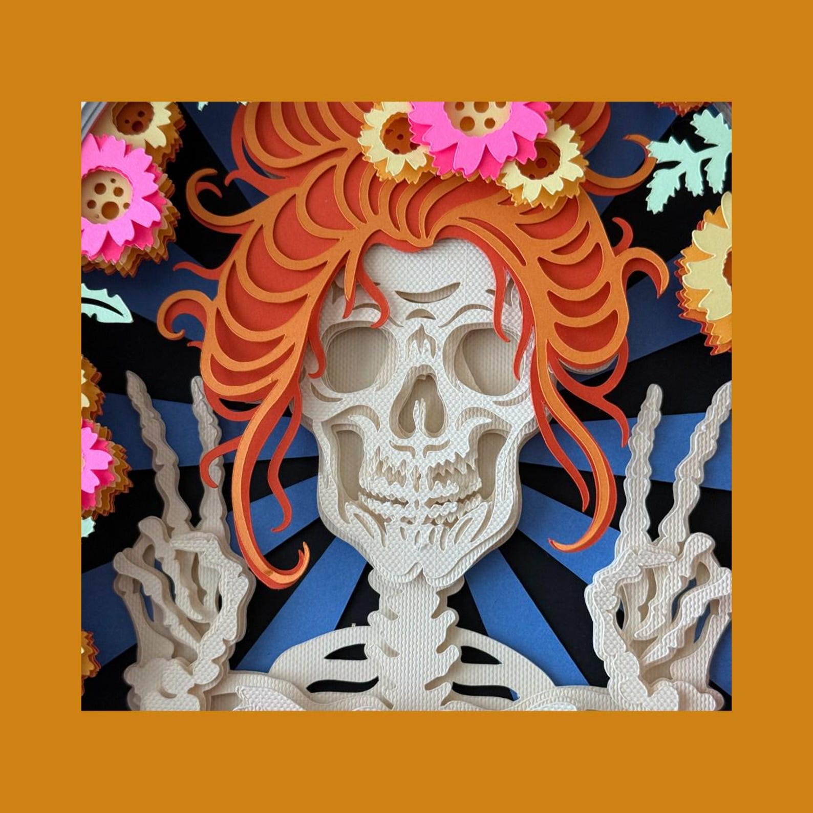 3D Shadow Box Art, Hippie Peace Maker - Etsy