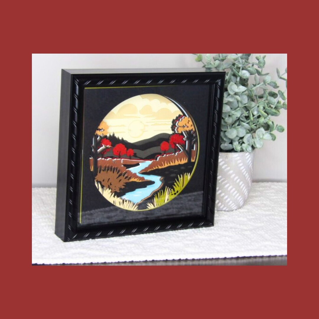 Shadow Box Art 3D Rolling Hills Landscape Capture Autumn Beauty - Etsy