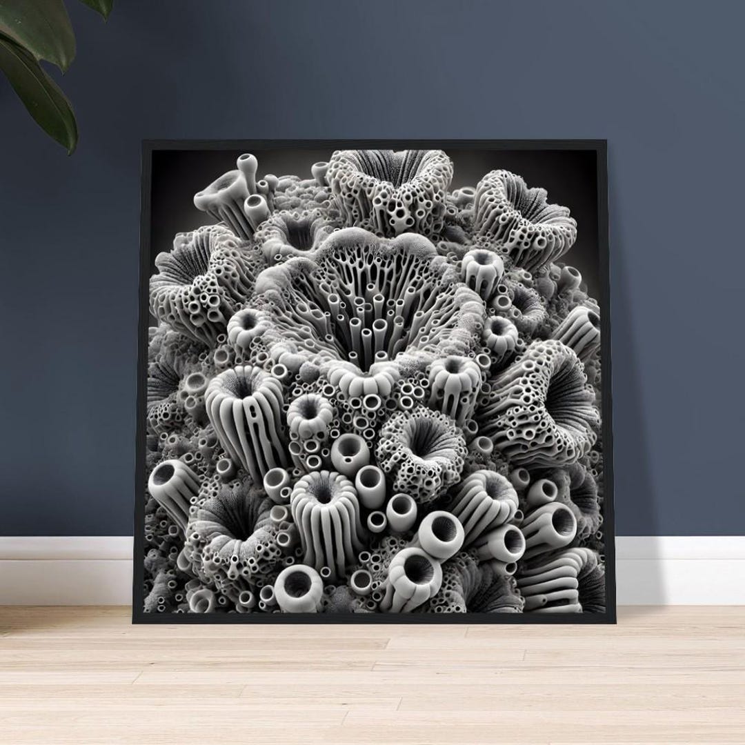 Organic Structure Art Print Modern Abstract Microscopic Design - Etsy