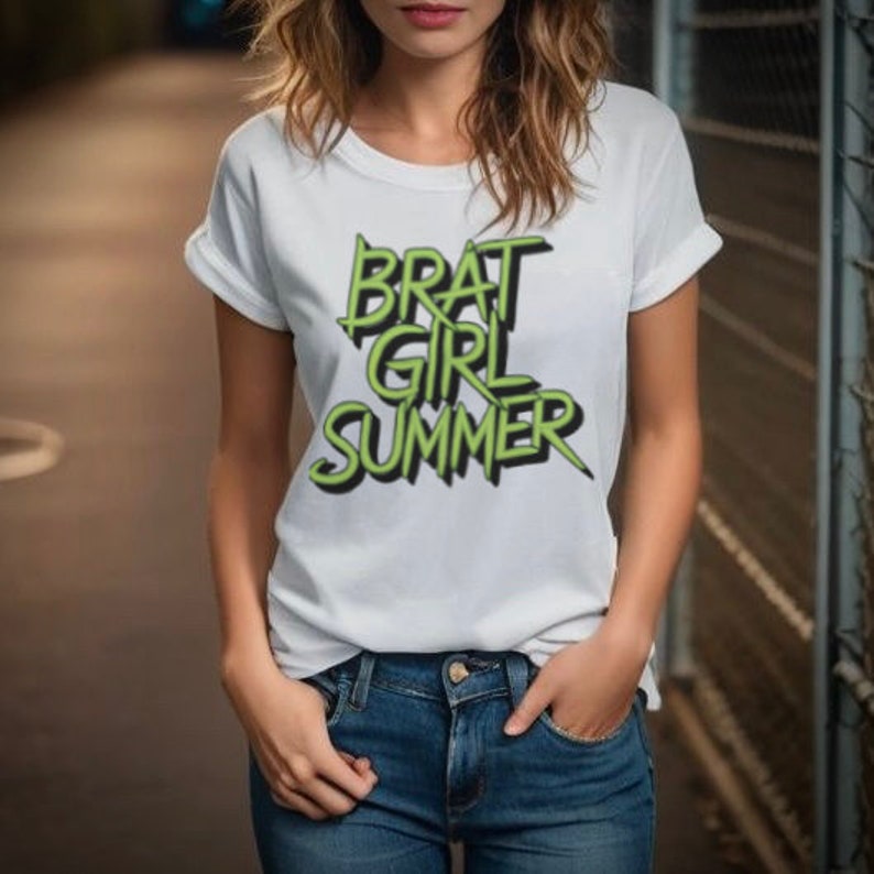 Brat Girl Summer T-shirt Bold, Unapologetic Style for Trendy Streetwear ...
