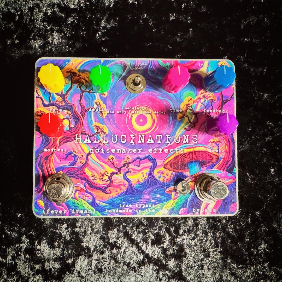 Noisemaker Effects Hallucinations Delay Modulator Guitar and Bass Effect Pedal - Etsy