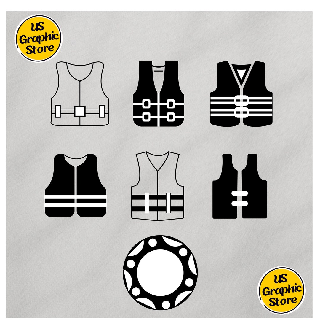 Life Vest Svg, Water-sports SVG, Tire Floats Svg, Kayak Clipart, Ocean ...
