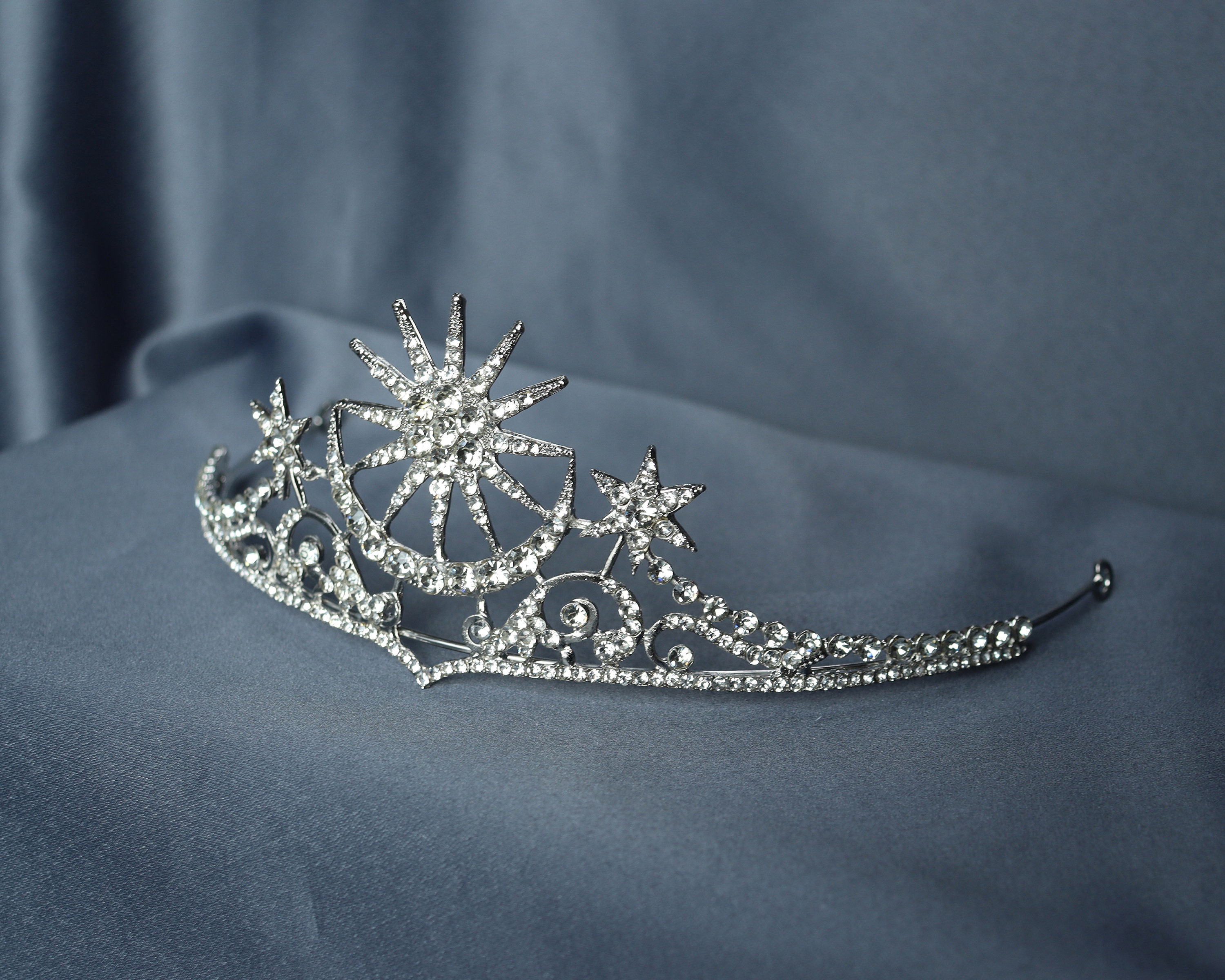 Star Tiara Celestial Crown,star Crown, Celestial Tiara,star and Moon ...