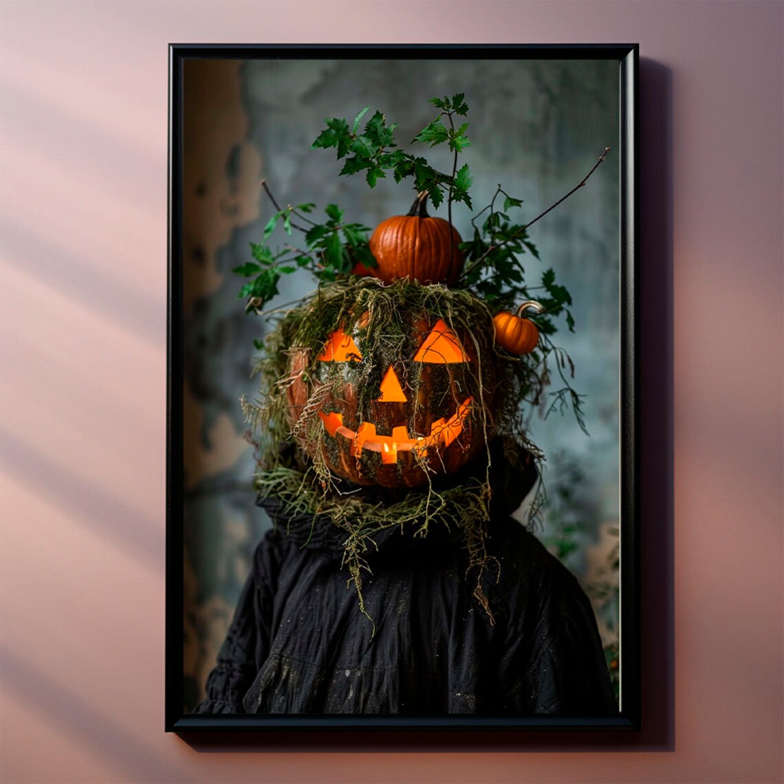Halloween Pumpkin Print, Art Poster Prints, Spooky Art, Halloween Decor ...