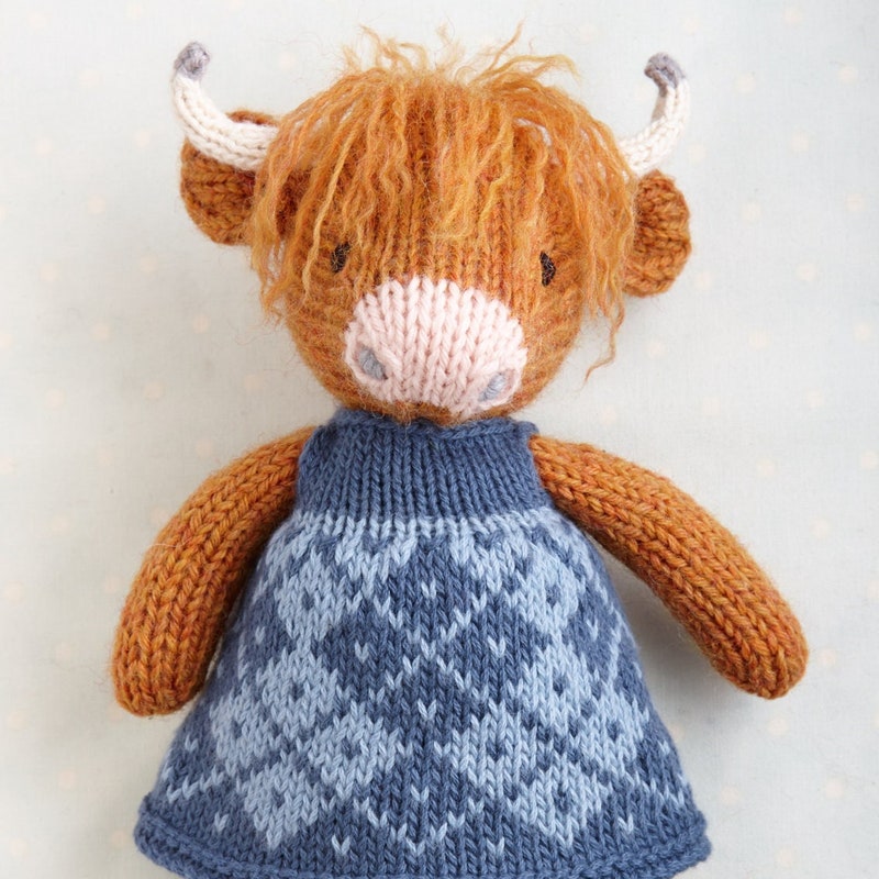 Highland Cow Knitting Patterns - Etsy UK