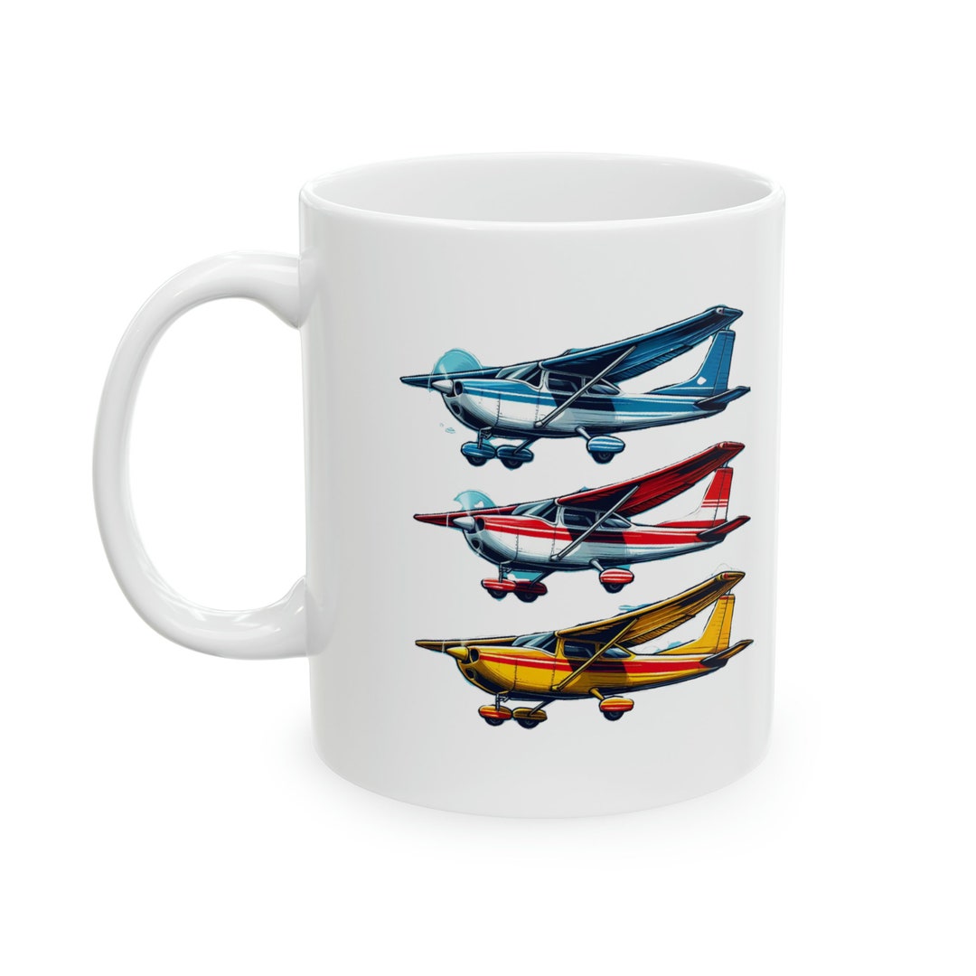 Cessna Airplane Mug. Airplane Gift. Pilot Coffee. Flying Mug. Pilot ...