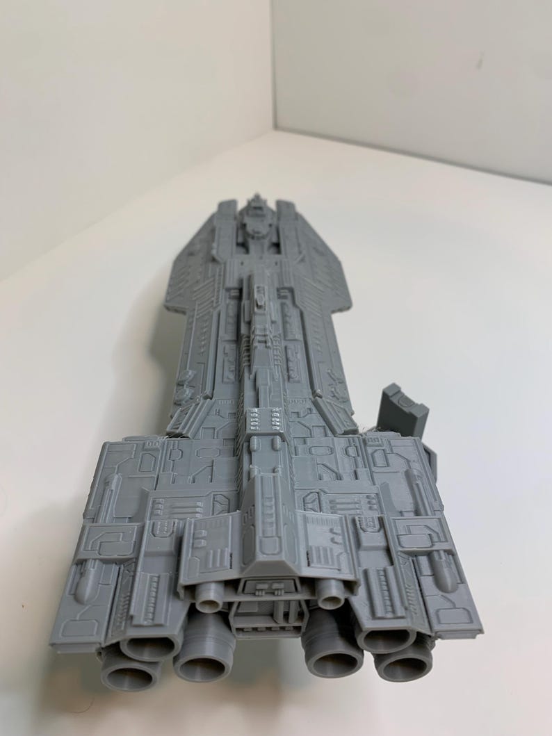 Spirit of Fire • 12″ Halo Ship Model Kit With Stand • 3-D Printed ...