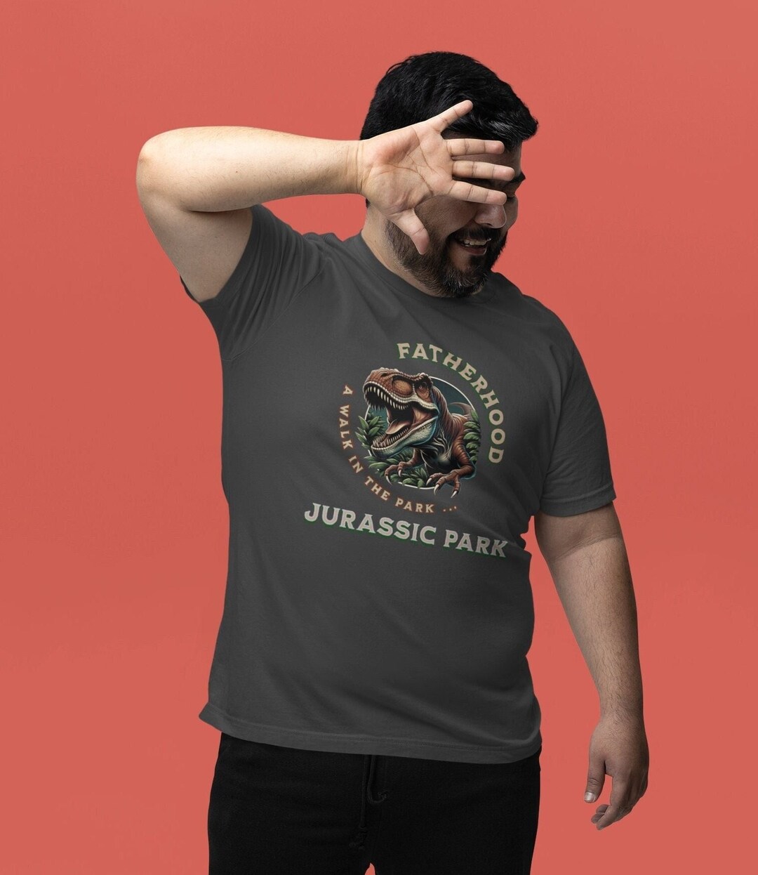Dinosaur Jurassic Park Fathers Day Tee, Dad Shirt Gift, Movie Fan Tee ...