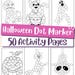 Halloween Dot Marker Worksheets: Spooky Dab & Dot Activity Pages (PDF ...
