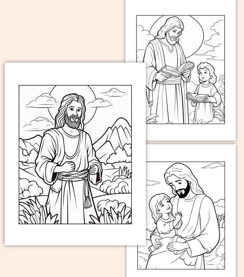 Christian Bible Coloring Pages for Kids – Printable Sunday School ...
