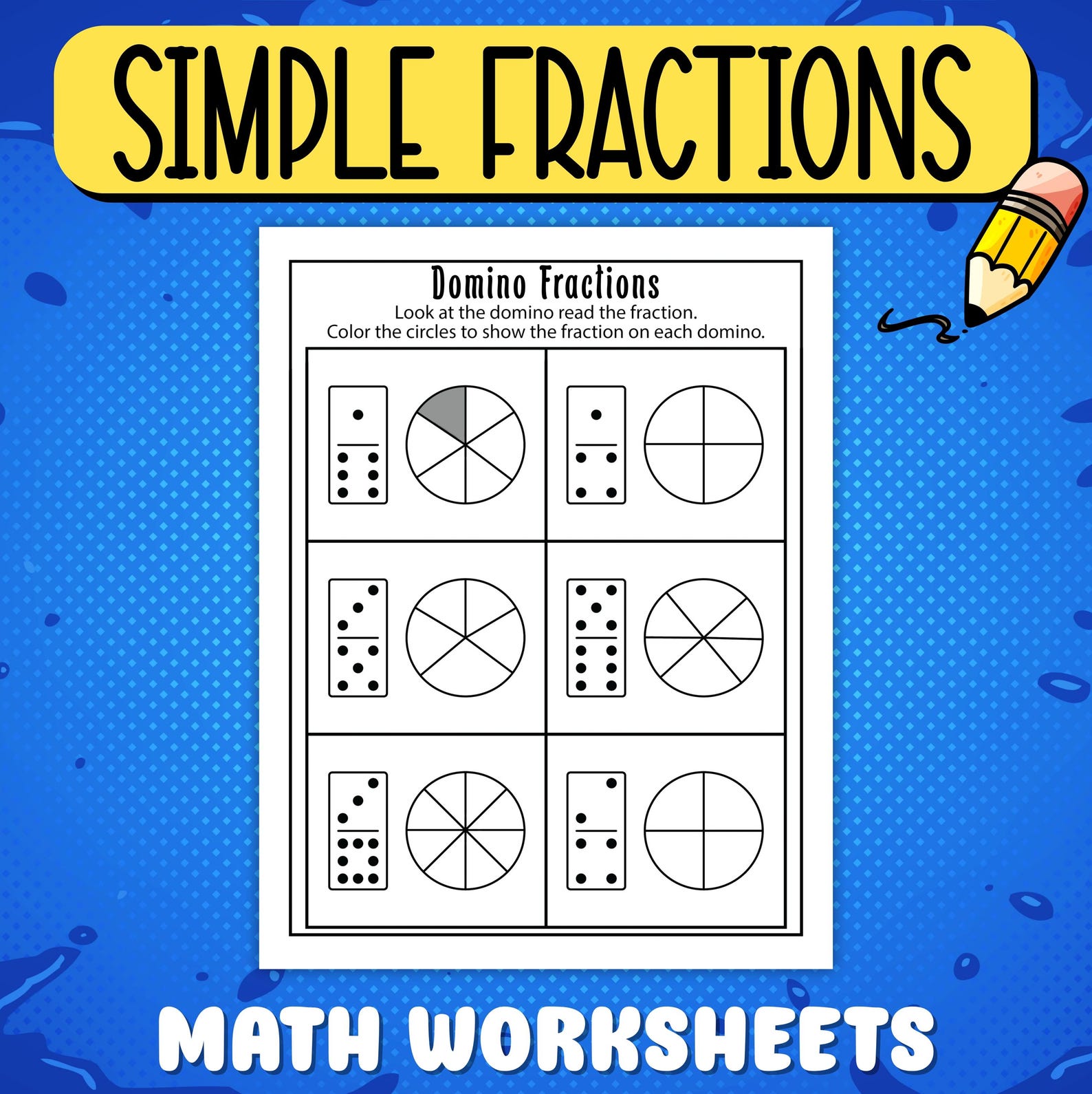 Fraction Worksheets for Kids: Fun Math Practice Pages (printable PDF ...