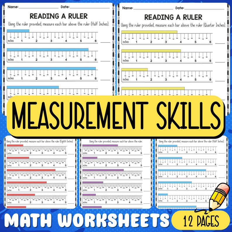 Measuring Length Worksheets – Reading a Ruler Practice for Kids ...