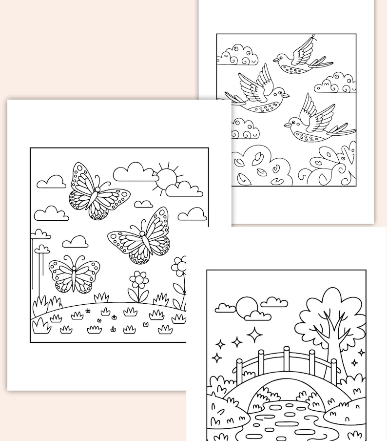 Easy Relaxing Coloring Pages for Kids and Adults - Calming Printable ...