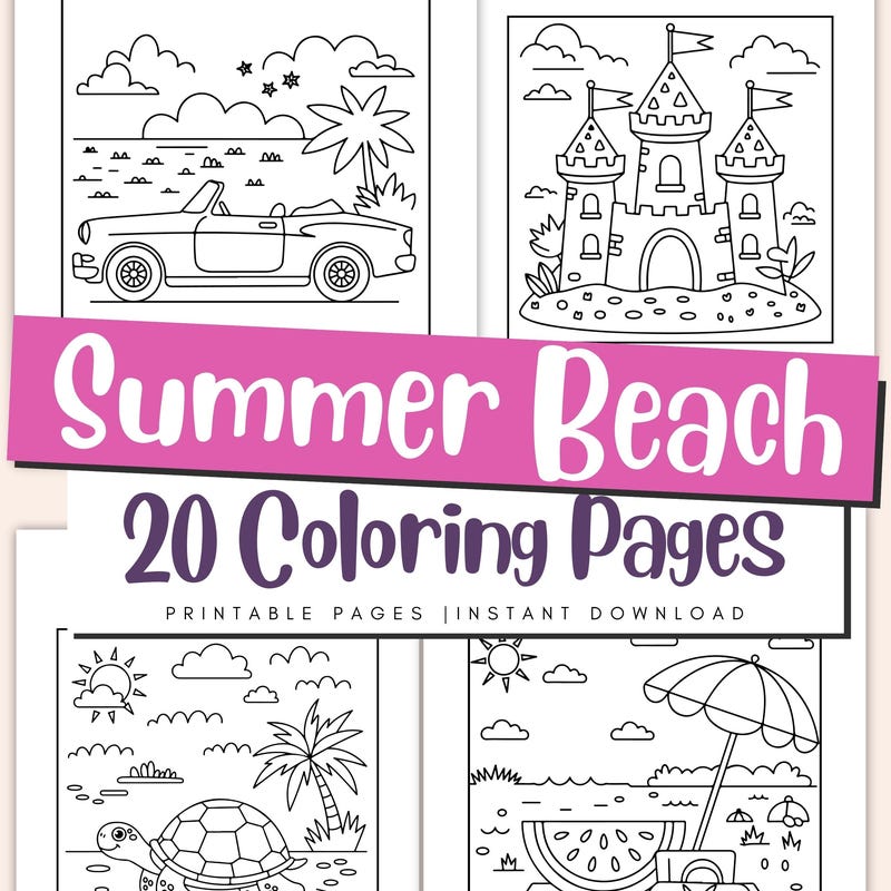 Surf Art Coloring Books - Etsy