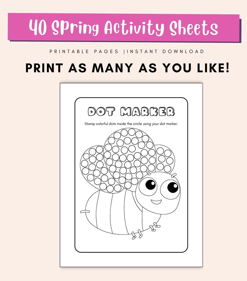 Spring Activities for Kids Printable – Fun Learning Worksheets, Games ...