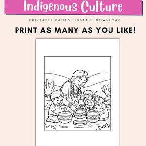 Indigenous Culture Coloring Pages for Kids & Adults: Native Traditions ...