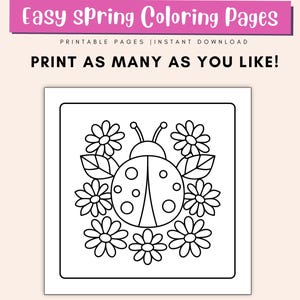 Easy Spring Coloring Pages for Kids – Seasonal Activity Sheets – Bold ...