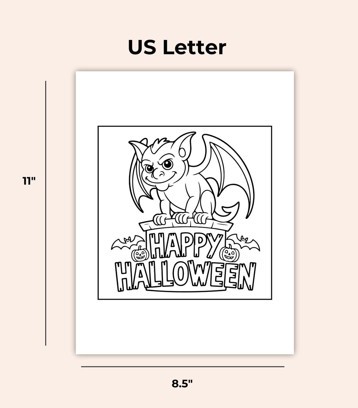 Spooky Cat Coloring Pages for Kids: Halloween Cat Printable Activity ...