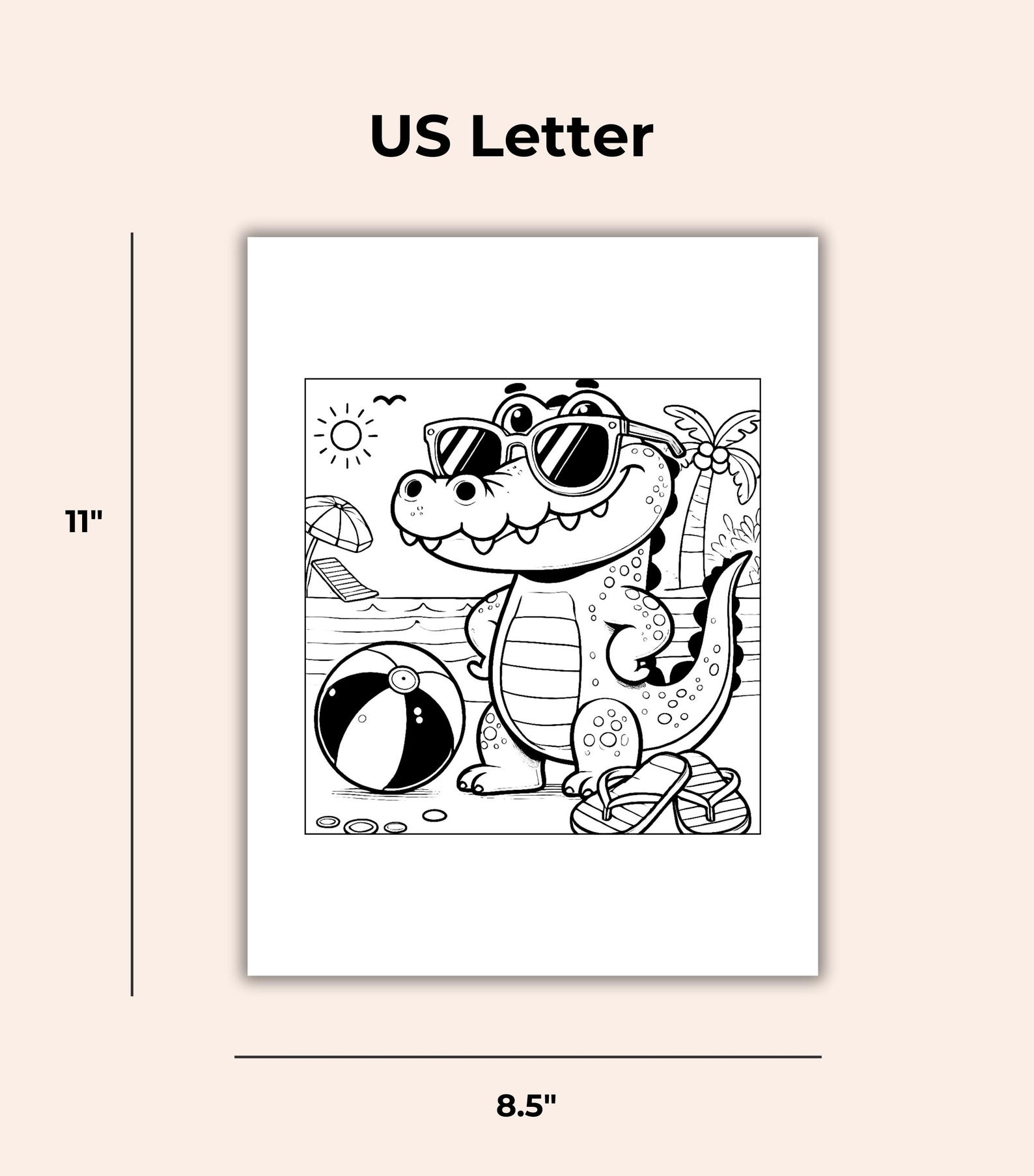 Funny Animals Coloring Pages for Kids, Printable Instant Download ...