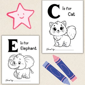 ABC Alphabet Coloring Pages, Letter Coloring Sheets, Kids Learning ...