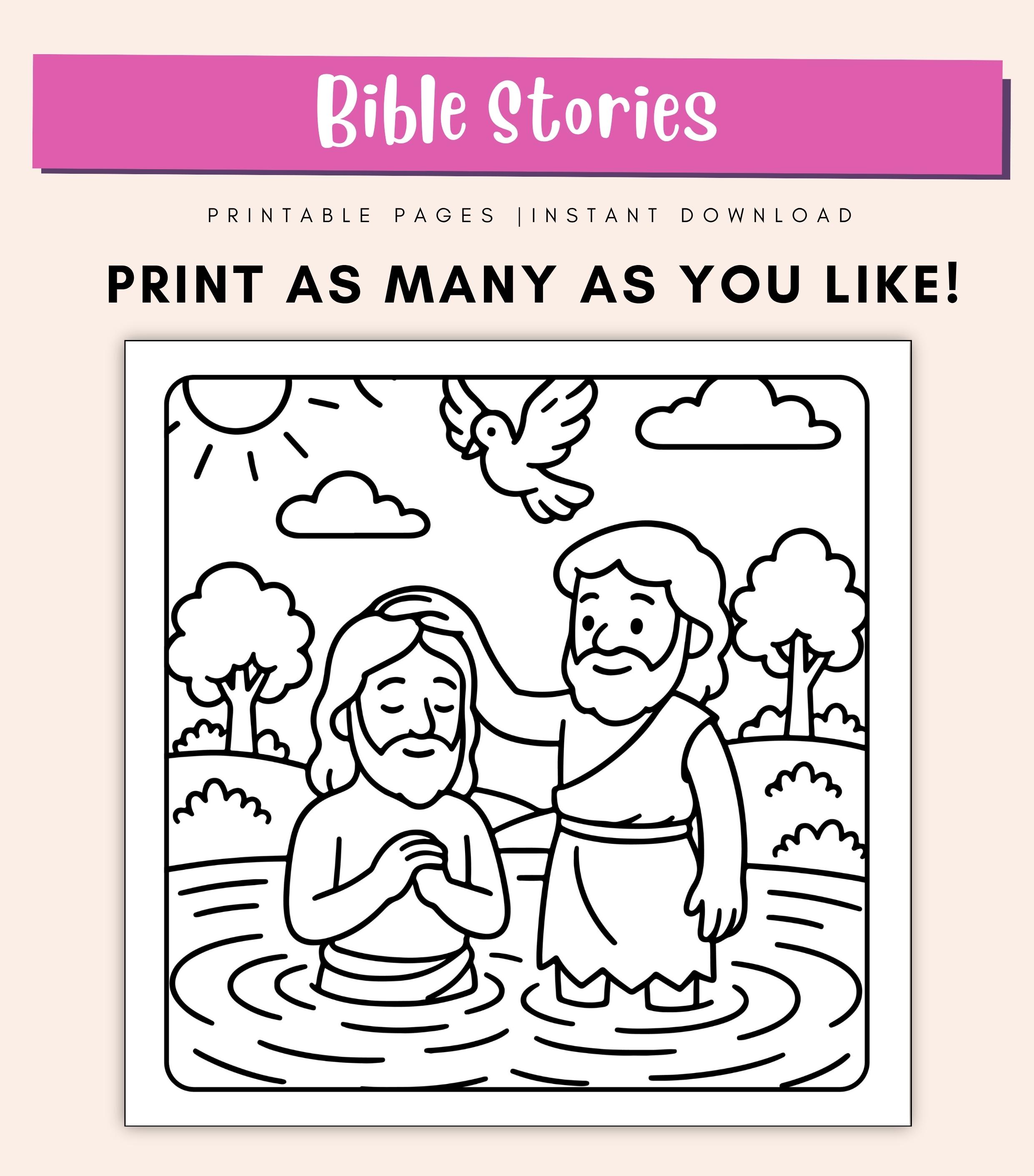 Bible Stories Coloring Pages – Fun & Educational Scripture Scenes ...