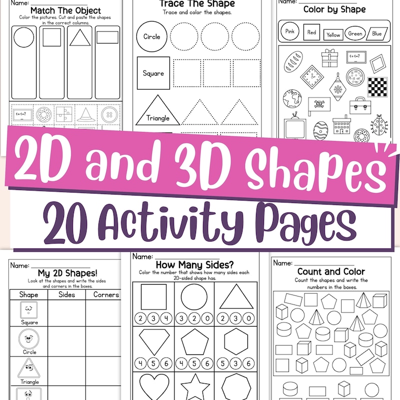 Geometry Shapes 2d - Etsy UK