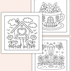 Easy Spring Coloring Pages for Kids – Seasonal Activity Sheets – Bold ...