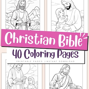 Christian Bible Coloring Pages for Kids – Printable Sunday School ...