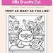 Silly Grumpy Cats Coloring Pages for Kids & Adults - Funny Moody Cat ...