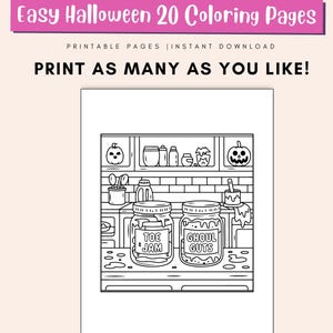 Halloween Coloring Pages for Kids & Adults: Spook Ghosts, Scary Bats ...