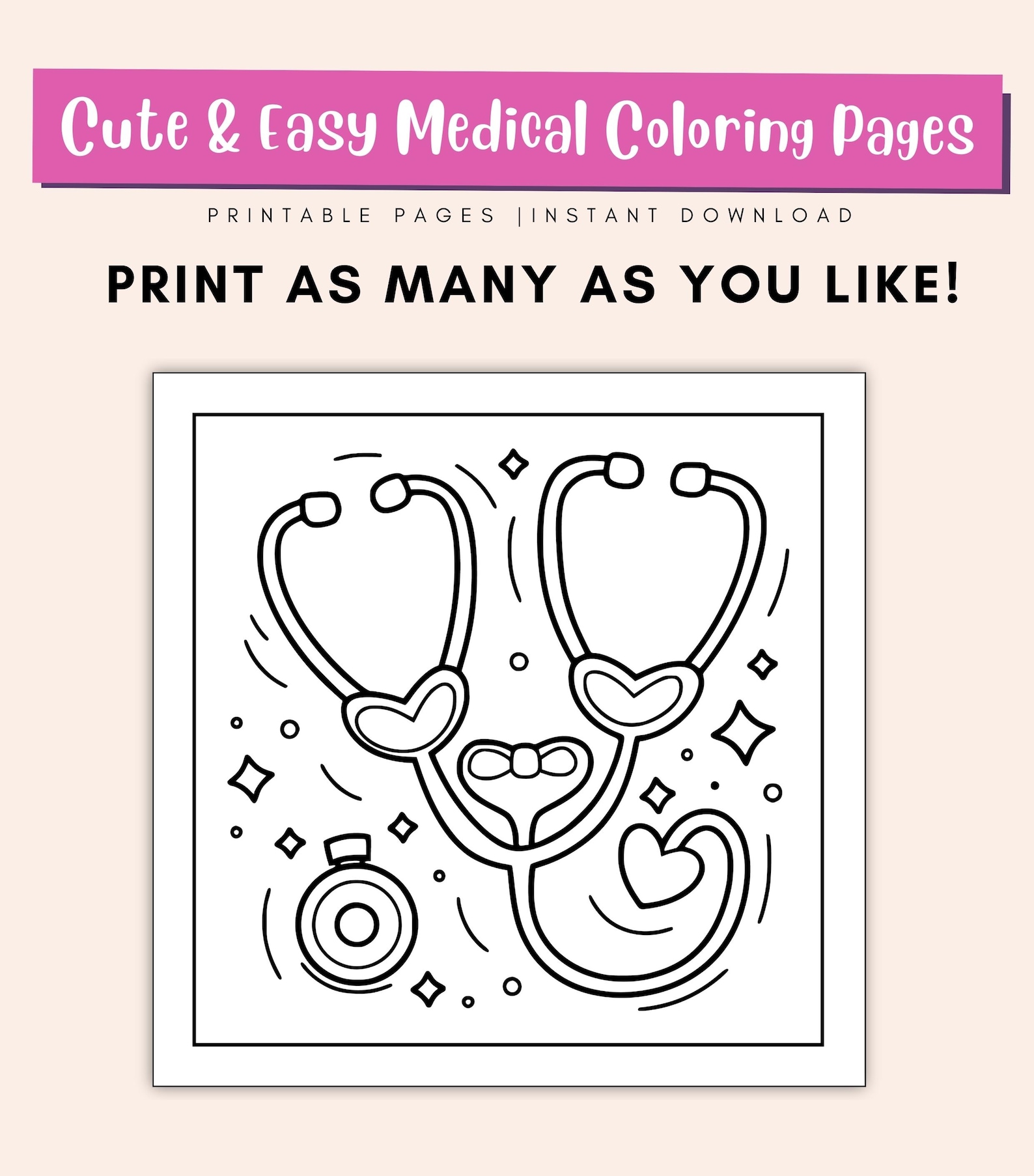 Medical Coloring Pages for Kids – Nurse & Doctor Activity Worksheets ...