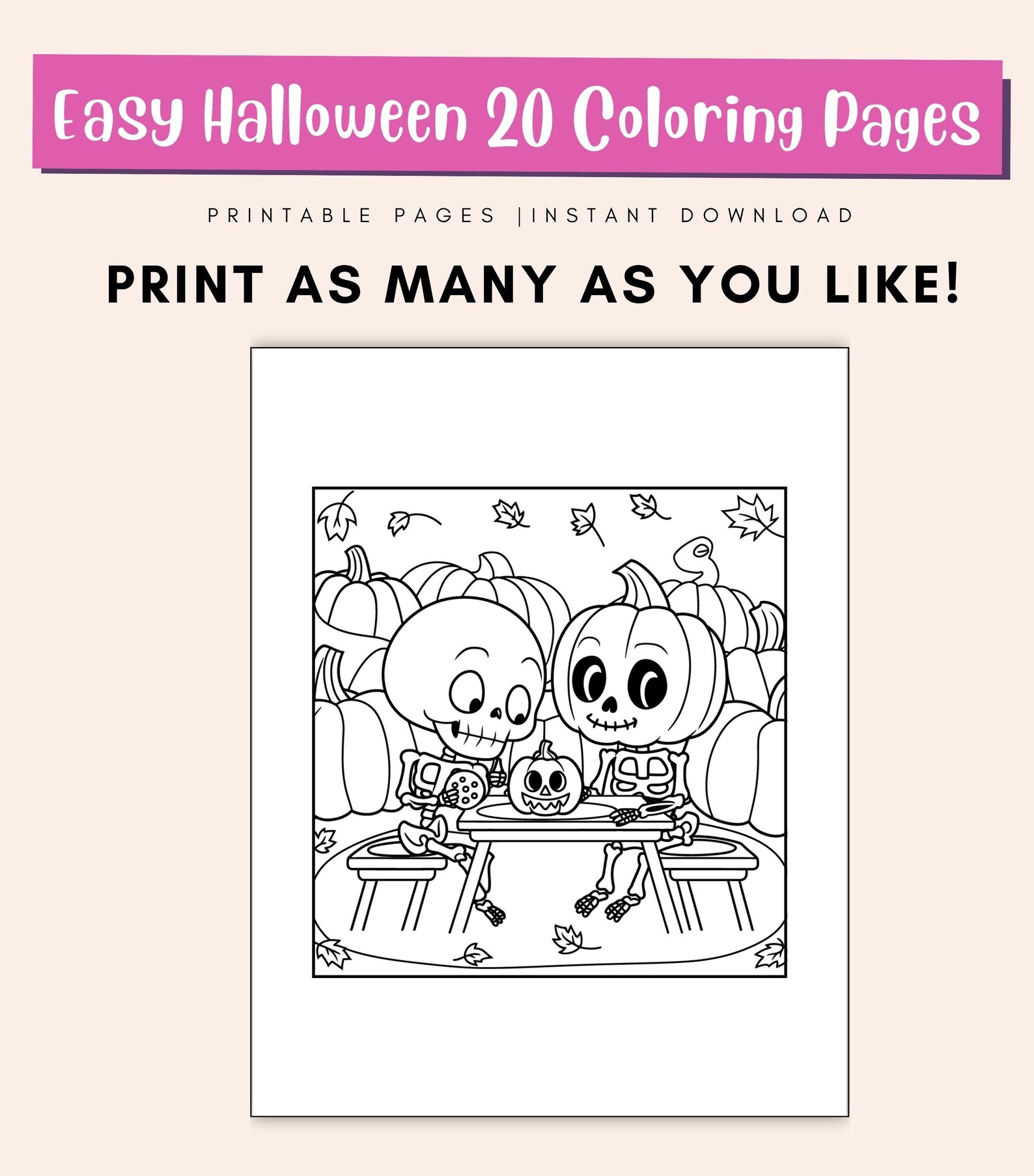 Halloween Coloring Pages for Kids & Adults: Spook Ghosts, Scary Bats ...
