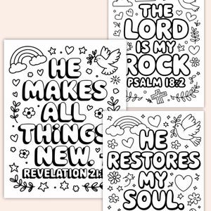 Bible Verse Coloring Pages for Kids & Adults – Christian Scripture ...