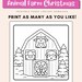 Animal Farm Christmas Coloring Pages – Festive Barnyard Fun & Holiday ...