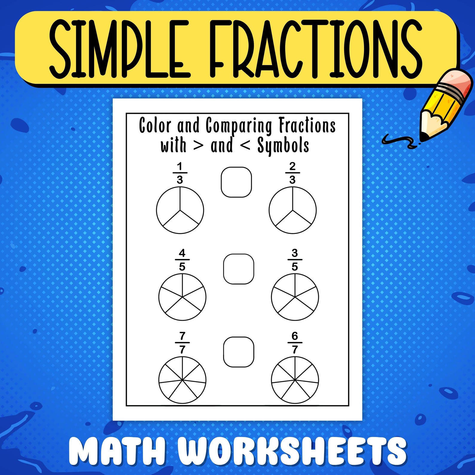 Fraction Worksheets for Kids: Fun Math Practice Pages (printable PDF ...