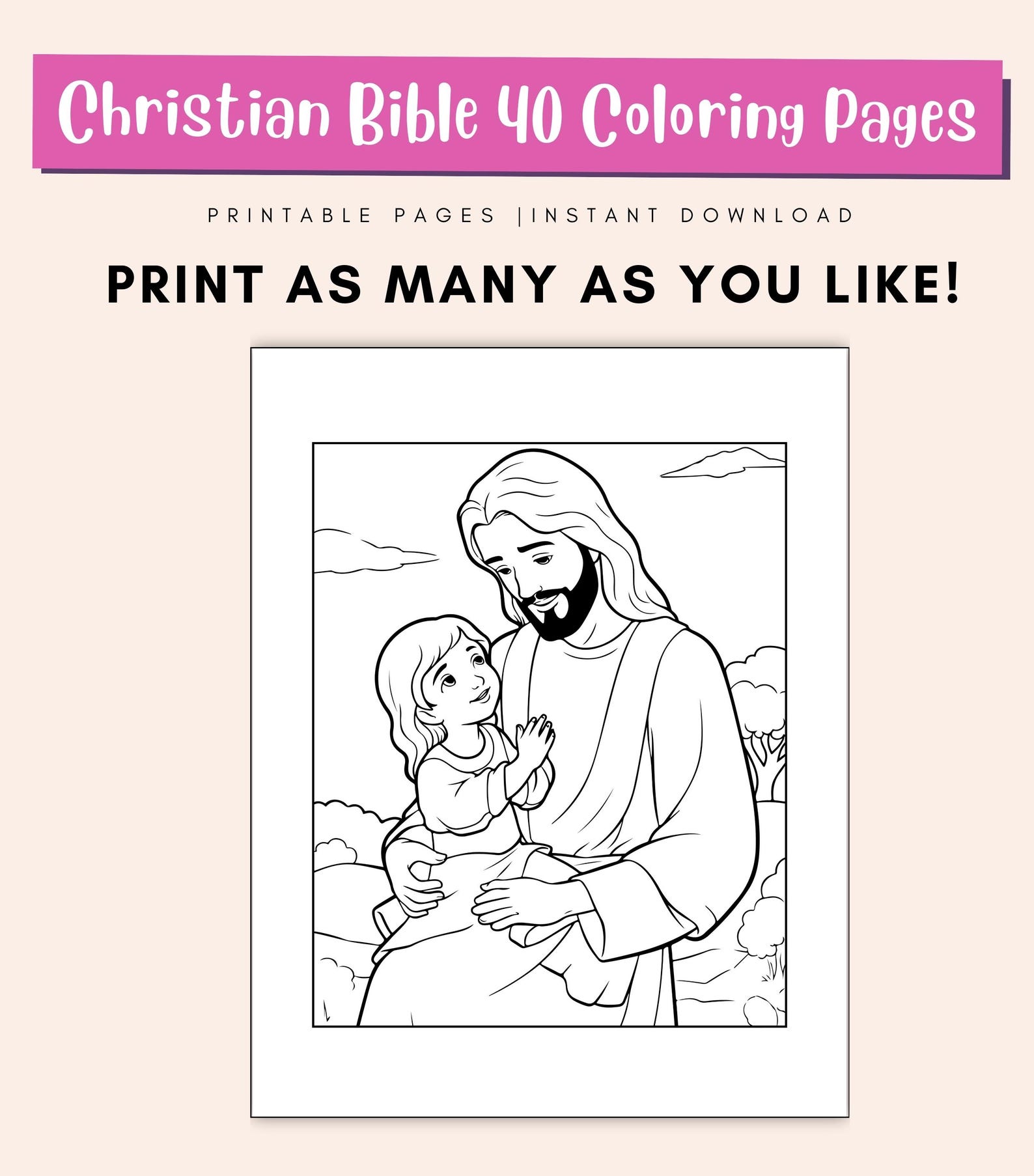 Christian Bible Coloring Pages for Kids – Printable Sunday School ...