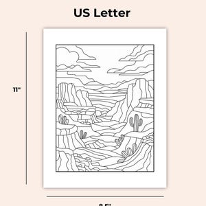 Stained Glass Landscape Coloring Pages for Kids & Adults: Printable ...