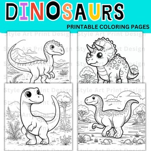 Dinosaurs Coloring Pages Printables for Kids, Tyrannosaurus Rex ...