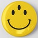 Three Eyed Smiley Face Funny Button 1.25" or 2.25" Pinback Pin Button ...